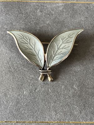 David Andersen sterling silver vintage Norwegian Silver Grey enamel ...