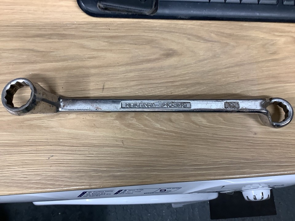 Double Offset Ring Spanners 25mm - 28mm Metric CRV Steel Swan Neck ...