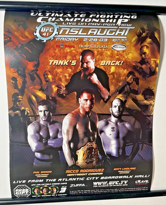 UFC 41 EVENT 8.5X11 INCH POSTER * RICO RODRIGUEZ * TANK ABBOTT * MMA ...