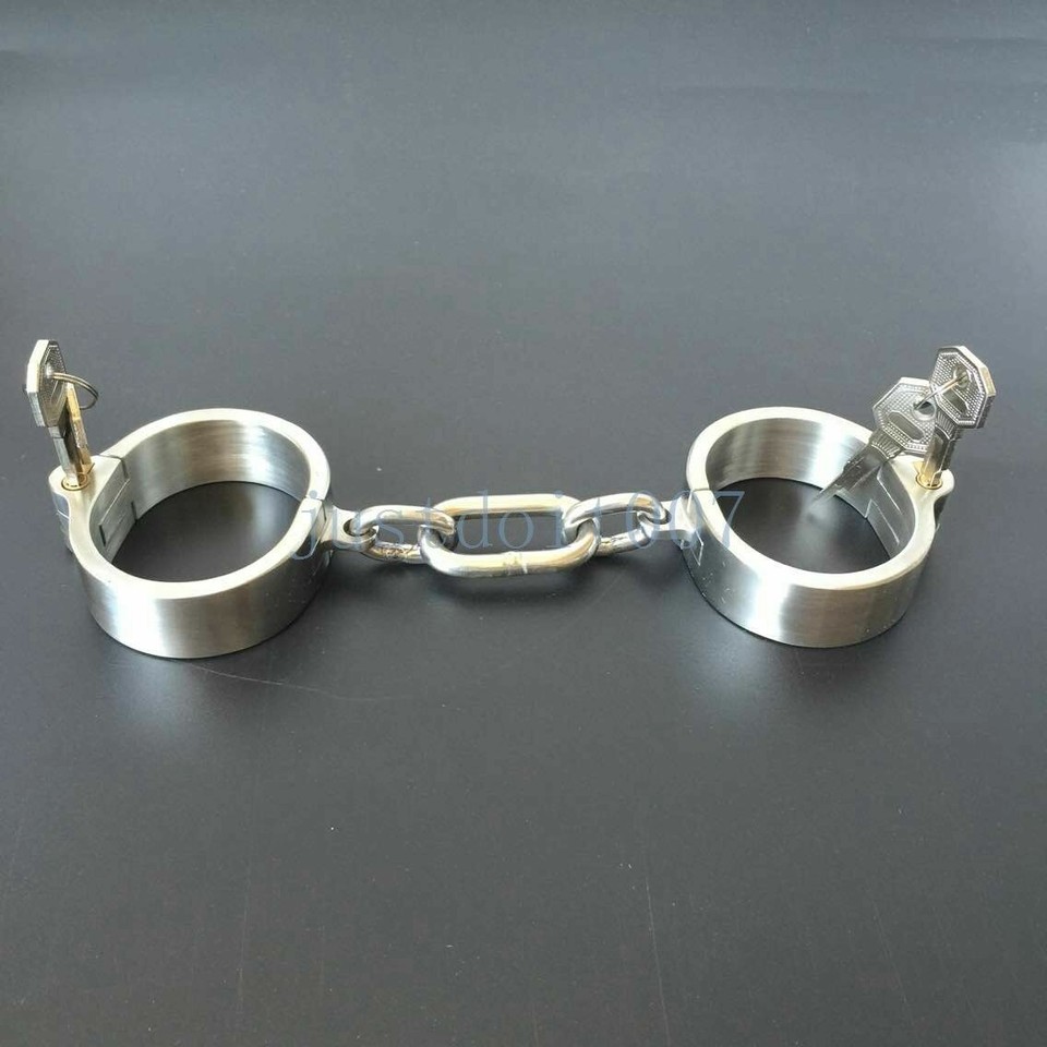 Steel hand cuffs with locks restraints escapology item High Quality ...