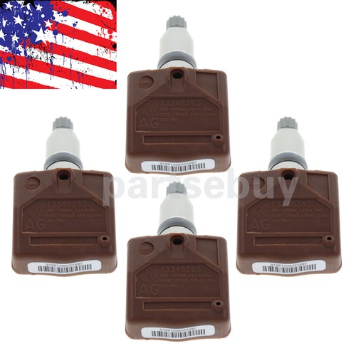 4X TPMS Tire Pressure Sensor 13348393 For Opel Vauxhall Lotus Chevrolet ...
