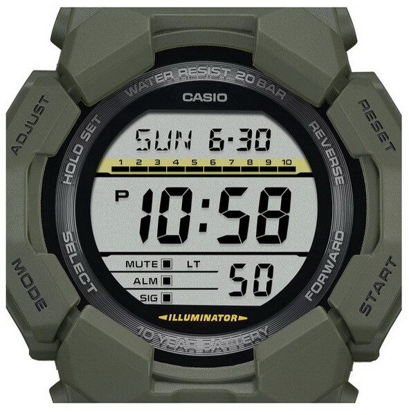 Casio G-Shock GD010-3 World Time 10 Year Battery Digital Green Watch | eBay