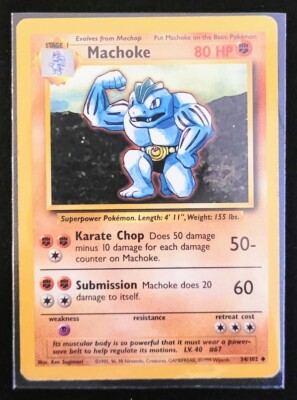 Pokémon TCG | Machoke | Base Set Unlimited | #34/102 | Uncommon | eBay