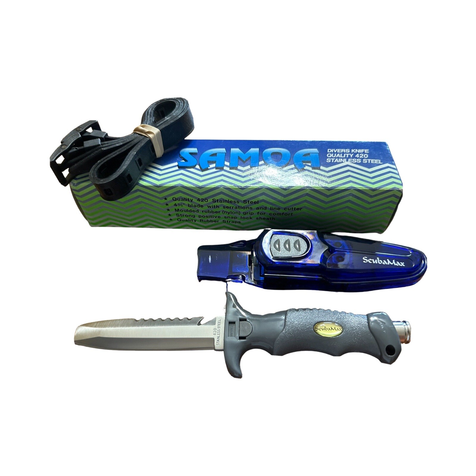 Samoa Divers Knife Quality 420 Stainless Steel 4 3/4” Blade | eBay