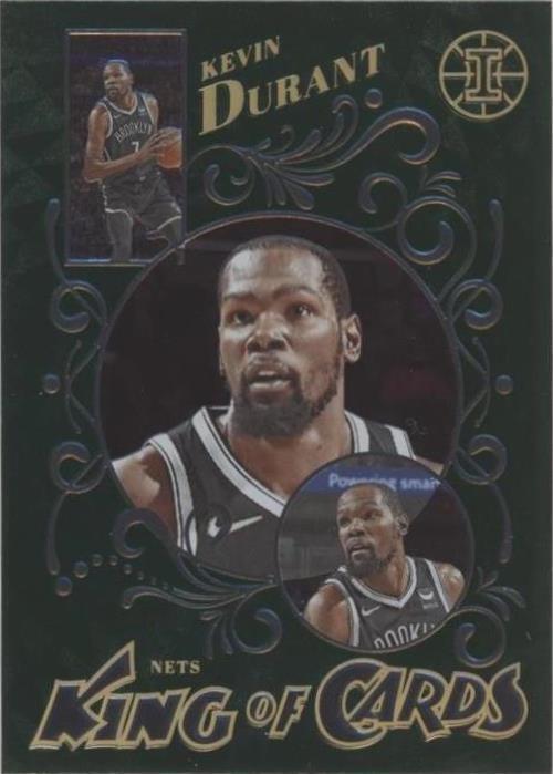 2021-22 Panini Illusions - King of Cards Kevin Durant #7 Emerald for ...