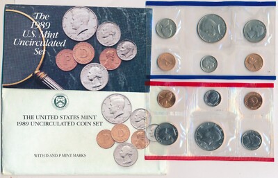 1989 US MINT UNCIRCULATED COIN SET P D | eBay