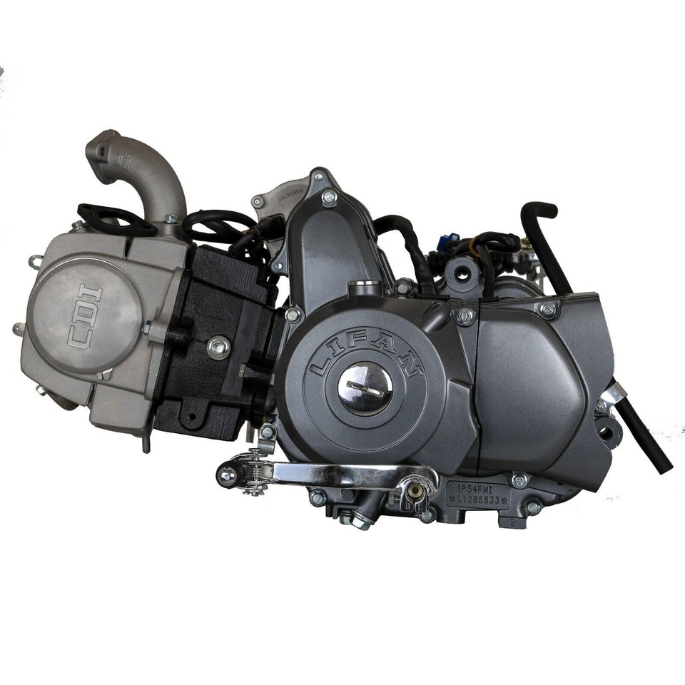 Lifan 125cc Semi Auto Engine Motor Kick Start 4-Speeds for Pit Dirt ...