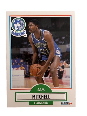 Brand New: Vintage ‘90 FLEER Sam Mitchell Minnesota Timberwolves Rookie ...
