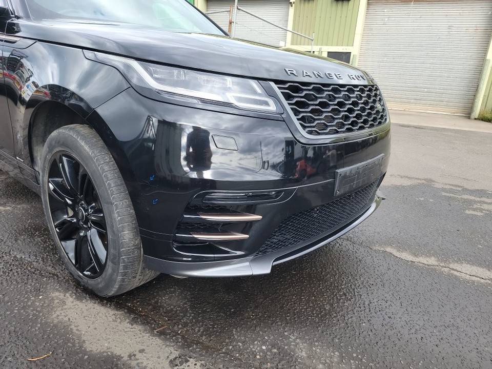 2018 LAND ROVER VELAR BUMPER FRONT SANTORINI BLACK J8A217B971JB8LML ...