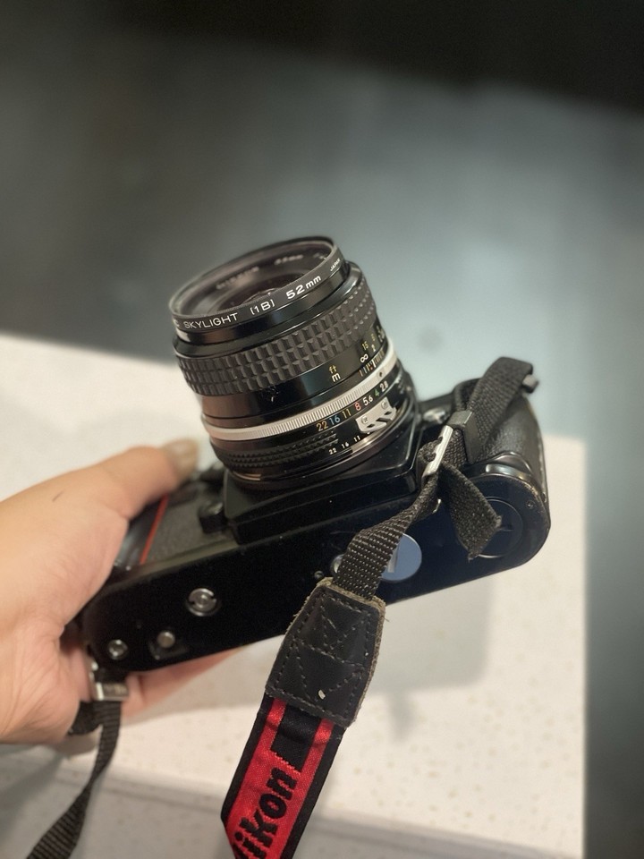 Nikon F3 SLR 35mm Film camera + Ai 35mm F2.8 Wide Angle Lens From Japan ...