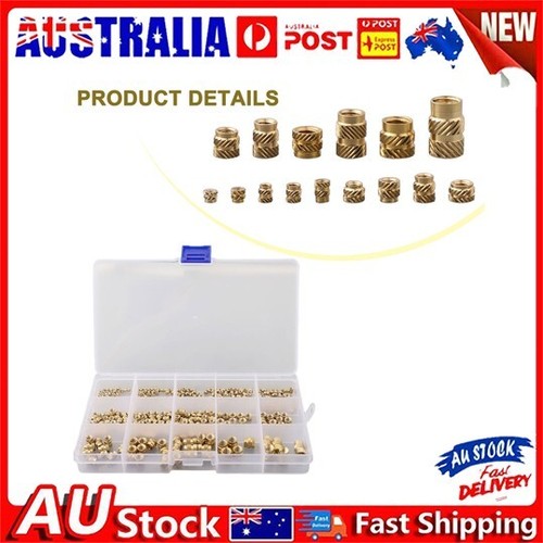 300pcs Threaded Inserts M2 M2.5 M3 M5 M6 Insert Nuts Brass Threaded ...