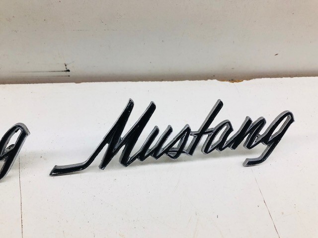 1969-73 Ford Mustang Fender Script Emblems - Original | eBay