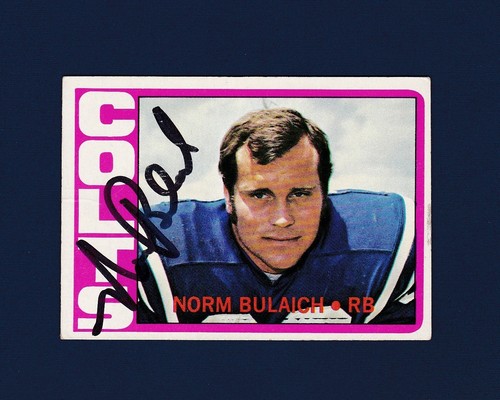 Norm Bulaich signed Baltimore Colts 1972 Topps football card | eBay