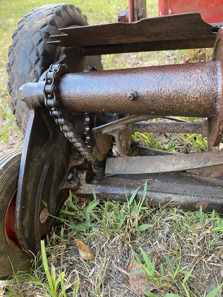 vintage antique mower Reel Mower Brewer Cycle Trike 3 Wheel Mower ...
