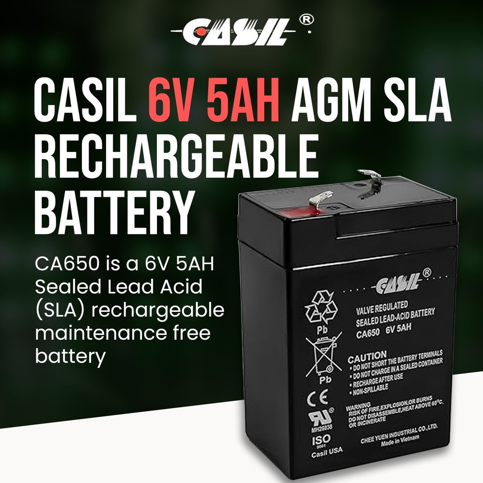 6v 5AH battery for cp0660, gp645, lcr6v4p hk | eBay