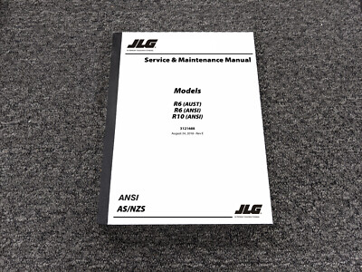 JLG R6 R10 Scissor Lift Service Repair Owner Operator Maintenance ...