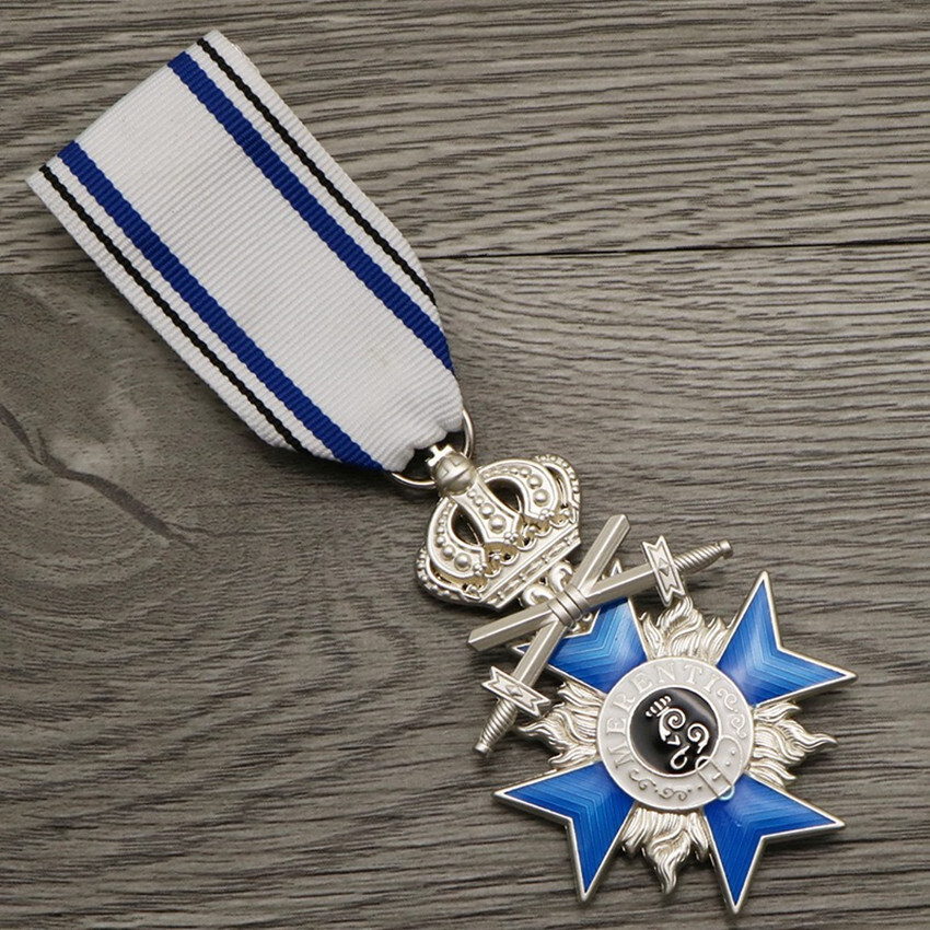 Reproduction of the German Bavarian Crown Cross Metal Enamel Emblem | eBay
