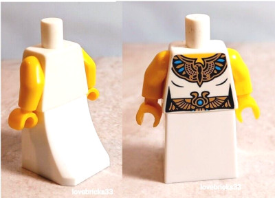 LEGO Queen Pharaoh Desert Adventures Torso Skirt Add Your Head Costume ...