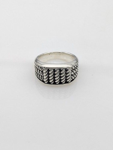 David Yurman Men's Maritime 3 Sided Narrow Rope Ring in Sterling Silver ...