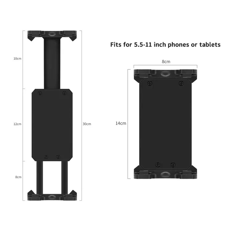 Universal Tablet Adapter - Adjustable Tripod Mount Clamp Holder Android ...