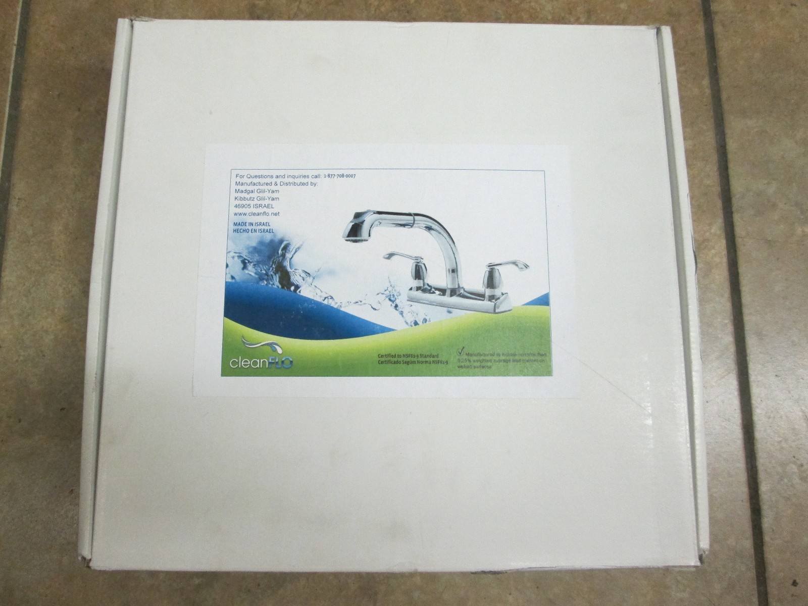 CleanFLO by Madgal Pull-Out Faucet 2 Handles (Model 880P) Chrome Plated ...