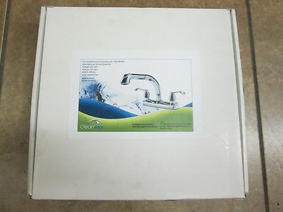 CleanFLO by Madgal Pull-Out Faucet 2 Handles (Model 880P) Chrome Plated ...