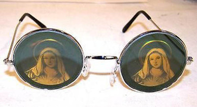 HOLOGRAPHIC VIRGIN MARY RELIGIOUS SUNGLASSES hologram 3-D glasses ...