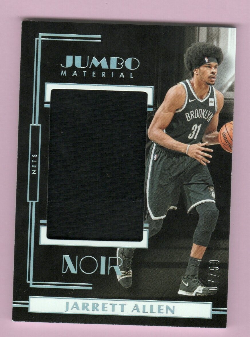 2019-20 Panini Noir Jarrett Allen JM-JAL Jumbo Material #d 07/99 ...