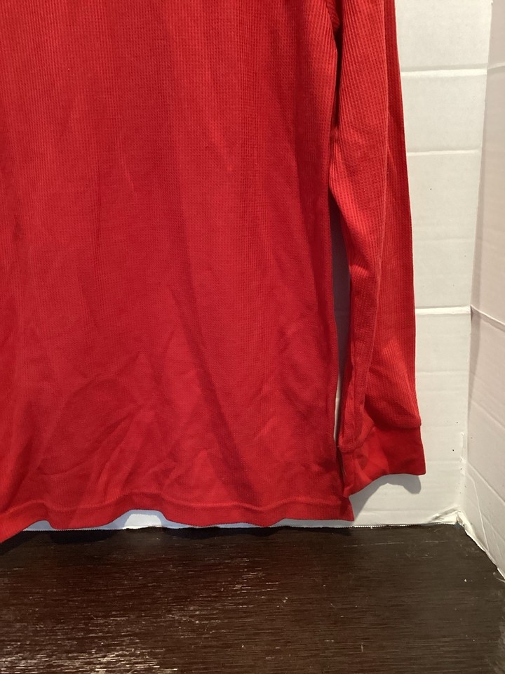 Men’s Beverly Hills Polo Club Red Long Sleeve Thermal Shirt Size Medium ...