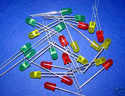 Red Yellow & Green LED 5mm ......8 of each colour ..... | eBay