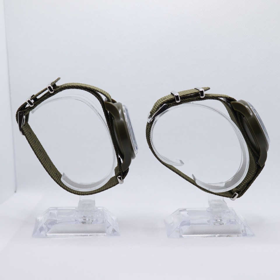 [NEW] Daiso Military Watch Set of 2 Olive Men's Qz Watch From Japan | eBay