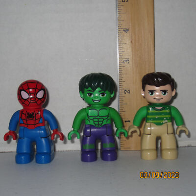 Spider-Man Sandman & Hulk Lego Duplo Figures 10876 Marvel Super Hero ...