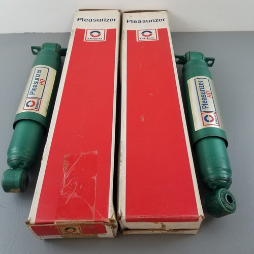 2 New NOS DELCO P2100 REAR SHOCKS HD 1968 1969 1970-1974 CHEVROLET NOVA ...