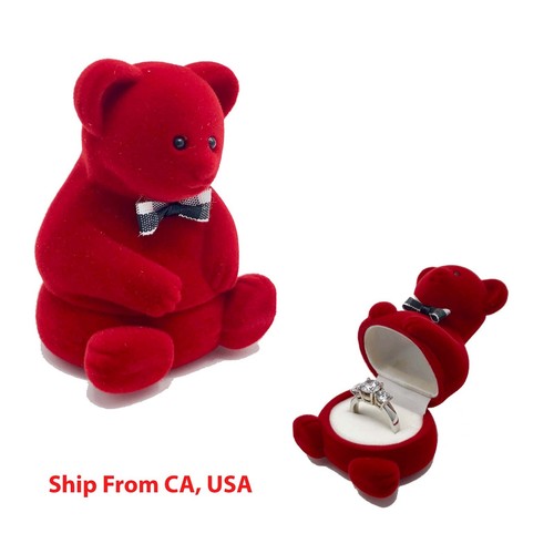 Ring Box | wedding proposal box | Teddy Bear Ring jewelry Box | Ring ...