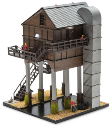 HO Scale Sooty's Coal Tipple, Lighted, Building Accessory Train ...