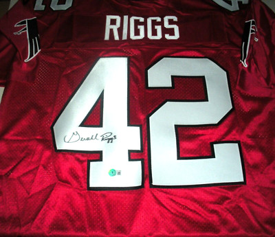 GERALD RIGGS ATLANTA FALCONS BECKETT/COA SIGNED OFFICIAL LICENSED NIKE ...