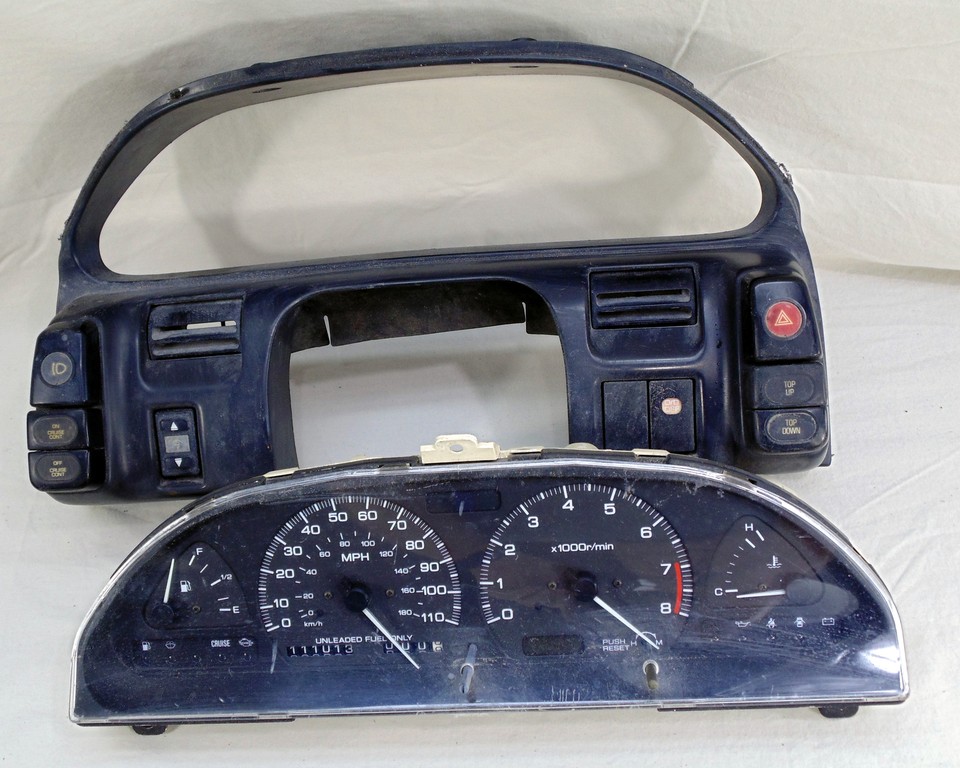 1989-1994 Nissan 240SX Convertible Instrument Cluster Speedometer w/Bezel | Black | Analog ...