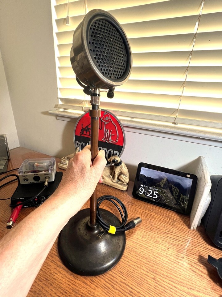 Super Rare 1930's LUSTRAPHONE MC Microphone, working w/old Universal ...