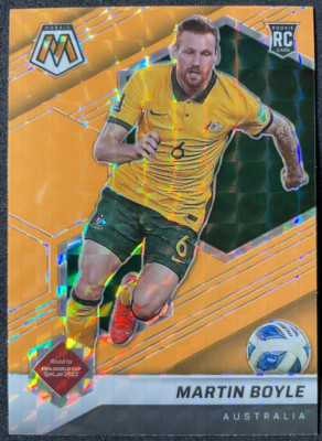 2021-22 Mosaic World Cup Martin Boyle Rookie Orange Fluorescent Prizm ...