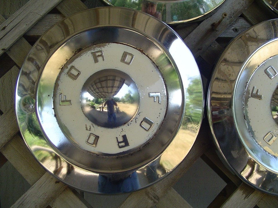 FORD 1957 1958 1959 FAIRLANE THUNDERBIRD T BIRD HUBCAPS WHEEL COVERS ...