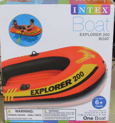 NEW Inflatable INTEX EXPLORER 200 BOAT Float RAFT 58330EP 73x37x16 210 ...