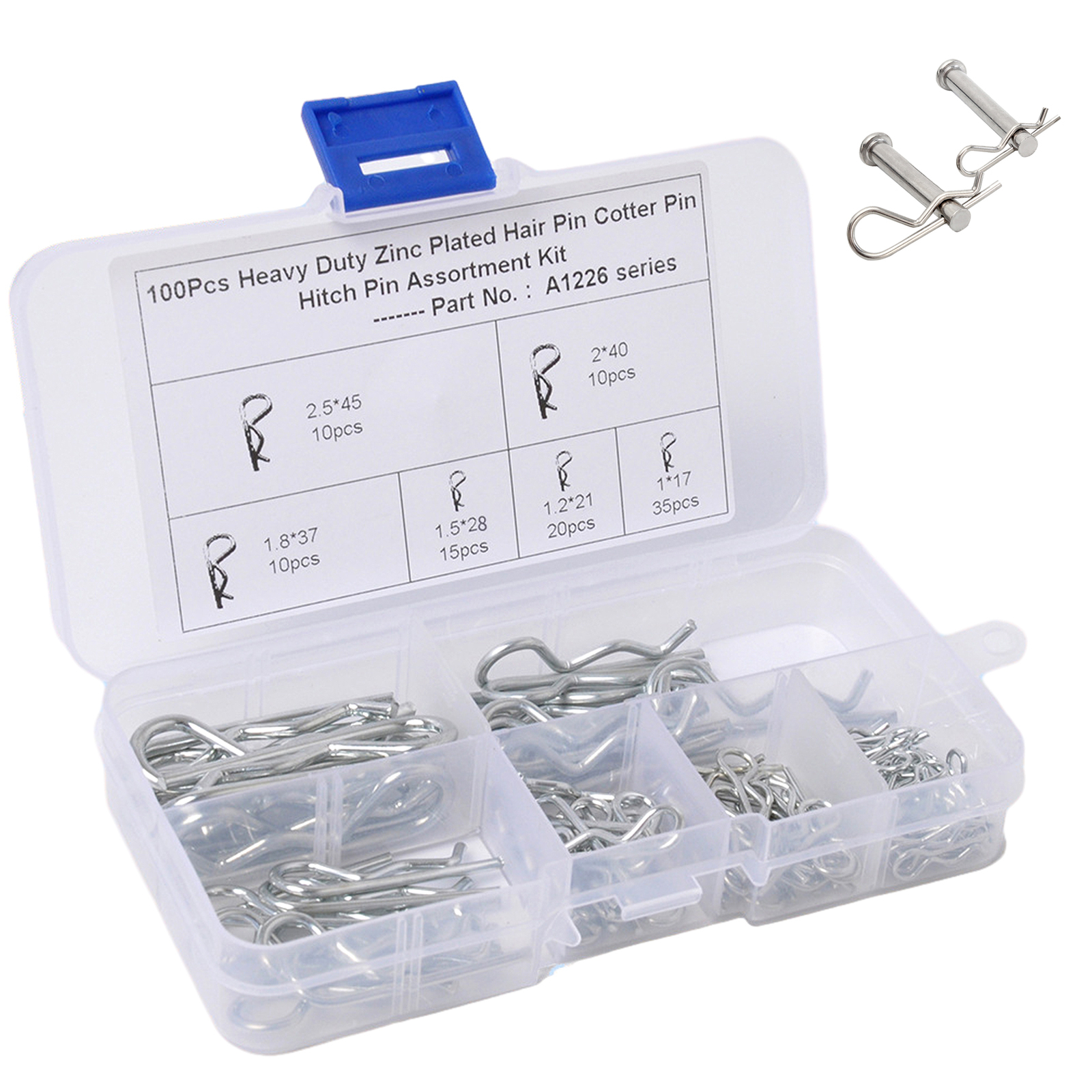 100pcs Lawnmower Hairpin Design Cotter Pin Multifunctional 6 Sizes ...