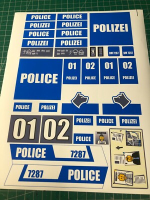 Custom Lego Police Stickers(builds 3661,7287,7743,7744,60044) | eBay