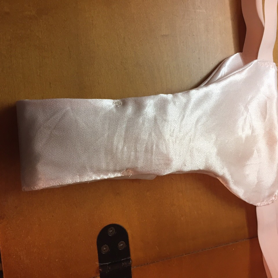 Vintage Style Kotex Sanitary Belt Pink Satin Pockets Encase Pad Fits 39 ...