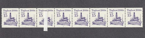 PNC8 15c Tug Boat 2 OT US 2260a Tag Break 2L Stamp MNH | eBay