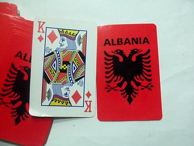 Albania Albanian Flag Deck of Playing Poker Cards-ALBANIAN SOUVENIR ...