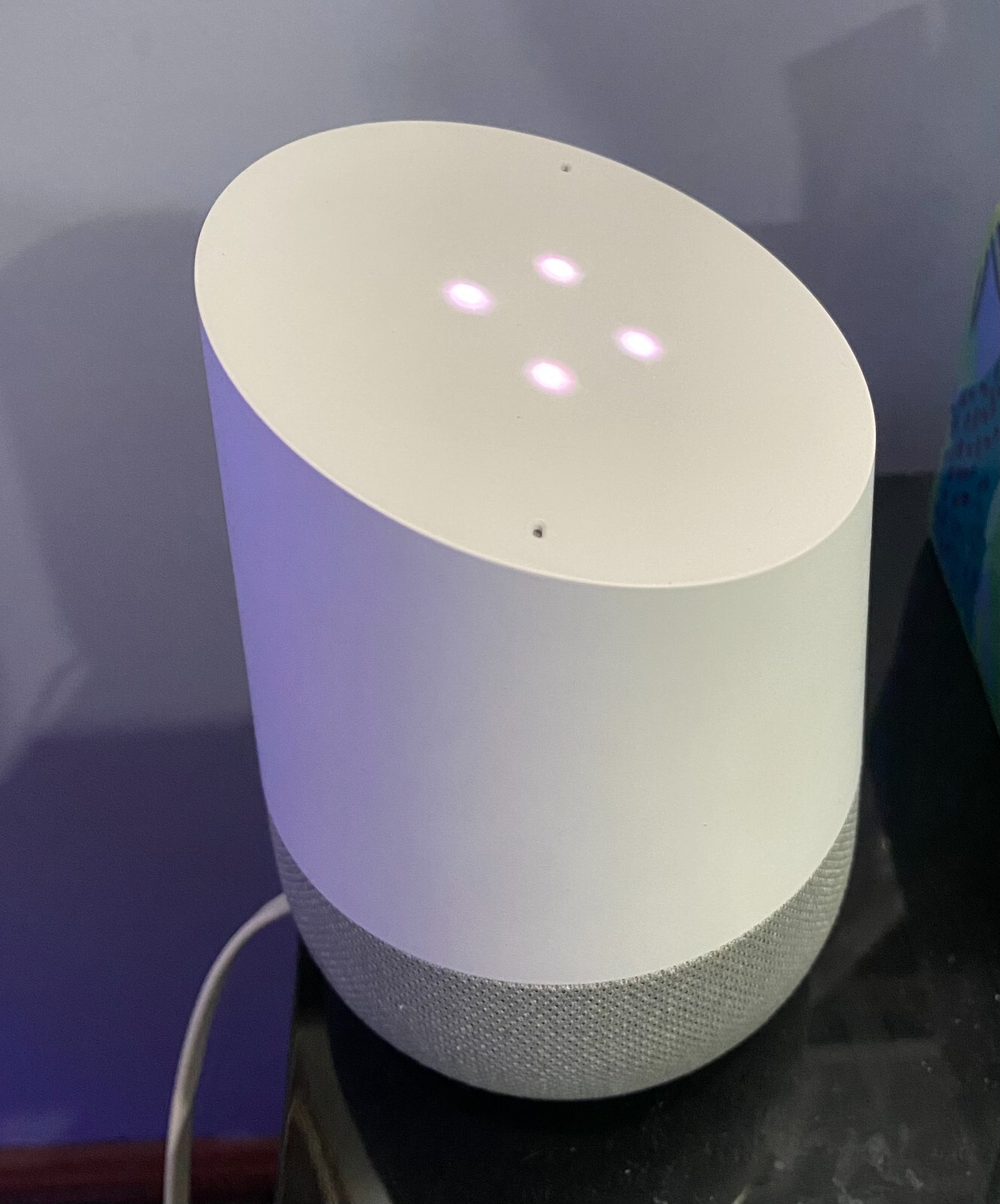 Google Home - Smart Speaker & Google Assistant Light Grey & White/Slate ...