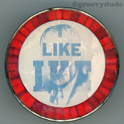 Unusual I Like Ike President Eisenhower - 3" Campaign Flasher Pin ...