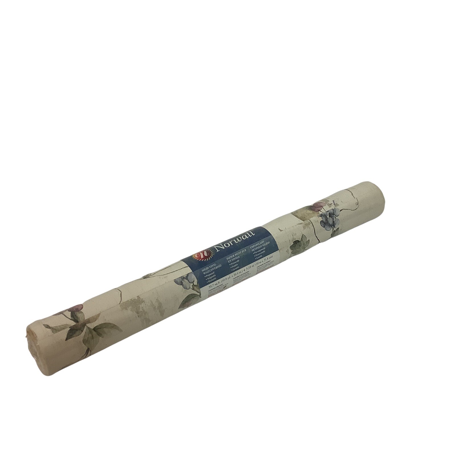 Norwall Wallpaper KB20244 10.9 yds x 20.4" Prepasted Bark Vines Fruit ...