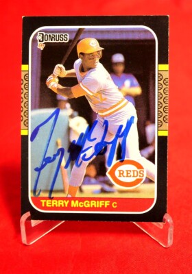 Terry Mcgriff On Card Auto Autograph 1987 Donruss Baseball Card #512 | eBay